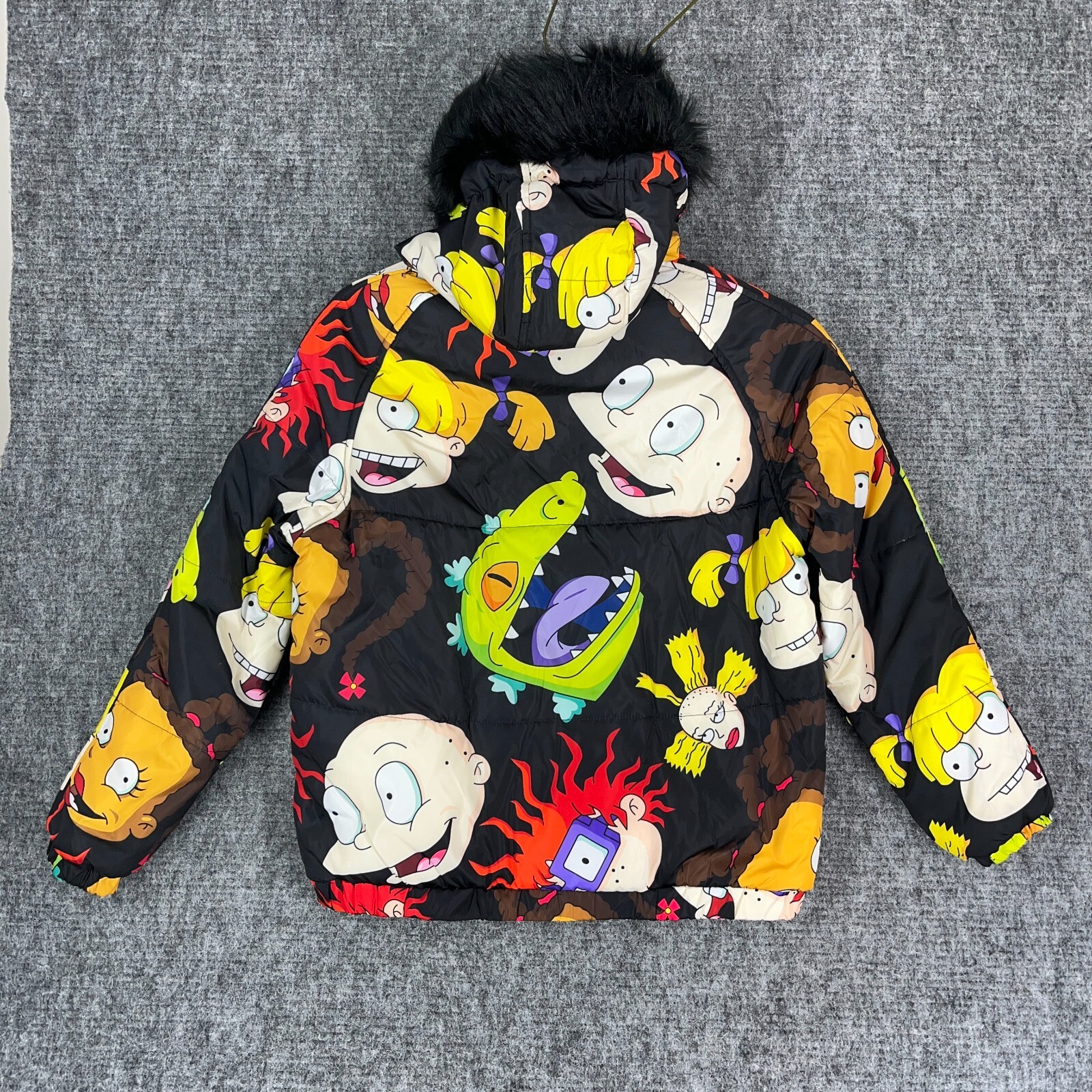 Rugrats Jacket Men's M Puffer Overall Print Members O… - Gem