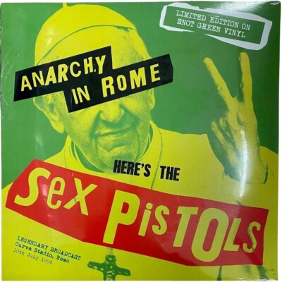 The Sex Pistols Anarchy In Rome Vinyl Album Snot Green Vinyl | eBay UK