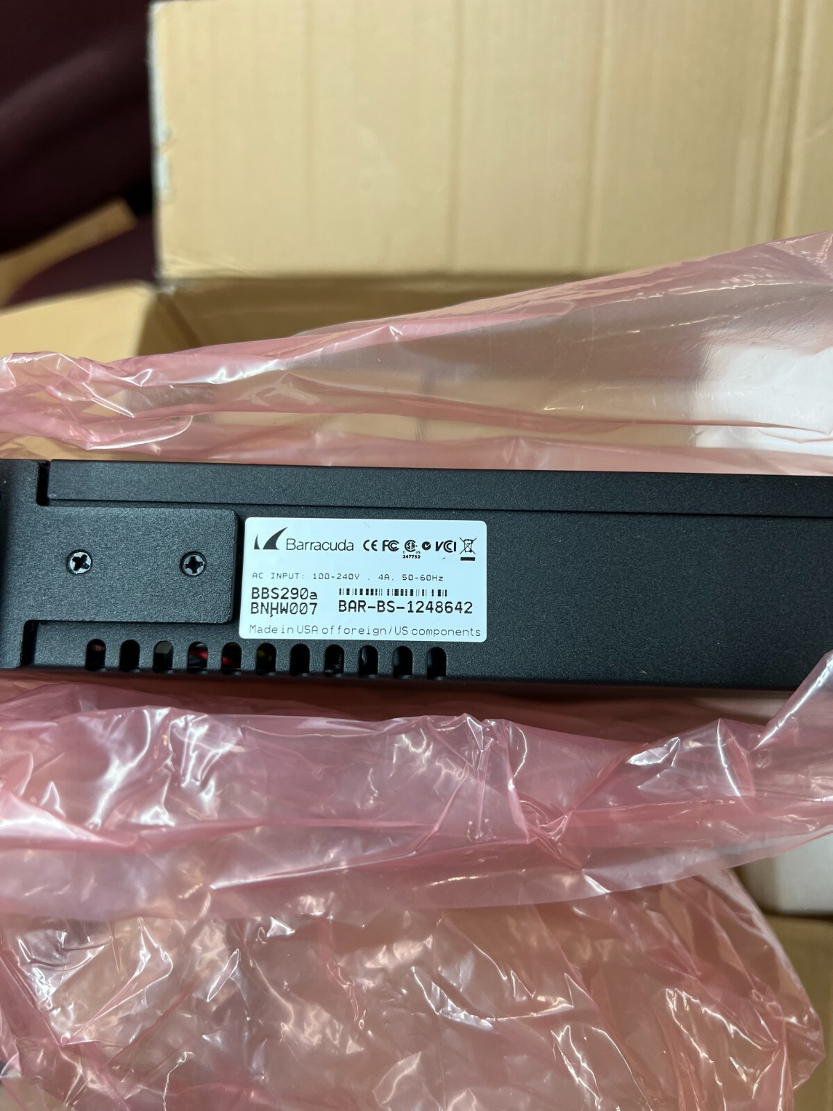 Barracuda Backup Server 290 BBS290a New but registered | eBay
