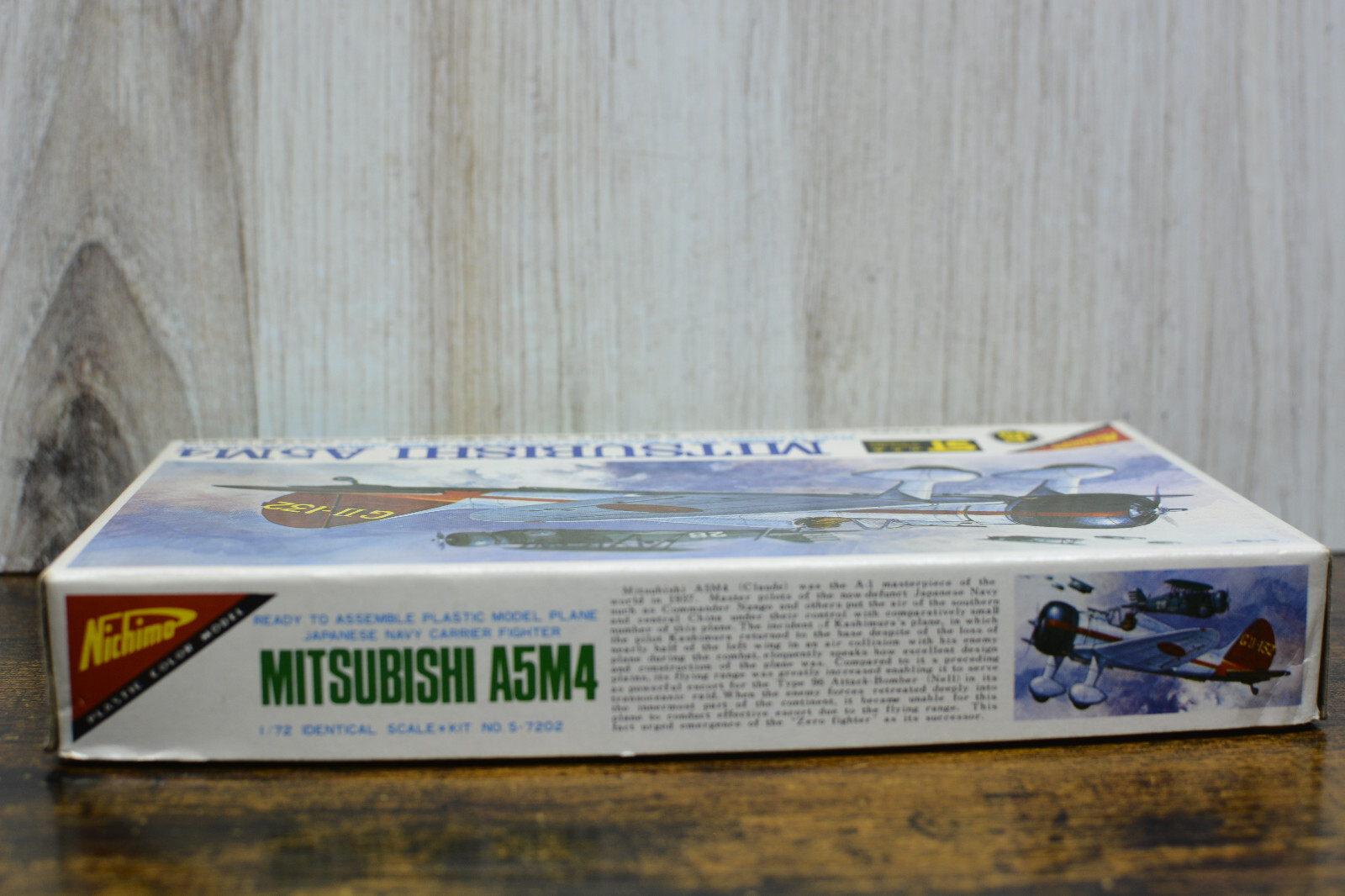 Nichimo Mitsubishi A5M4 WW2 1/72 Airplane Model Kit No. 5-7202 PARTS ...