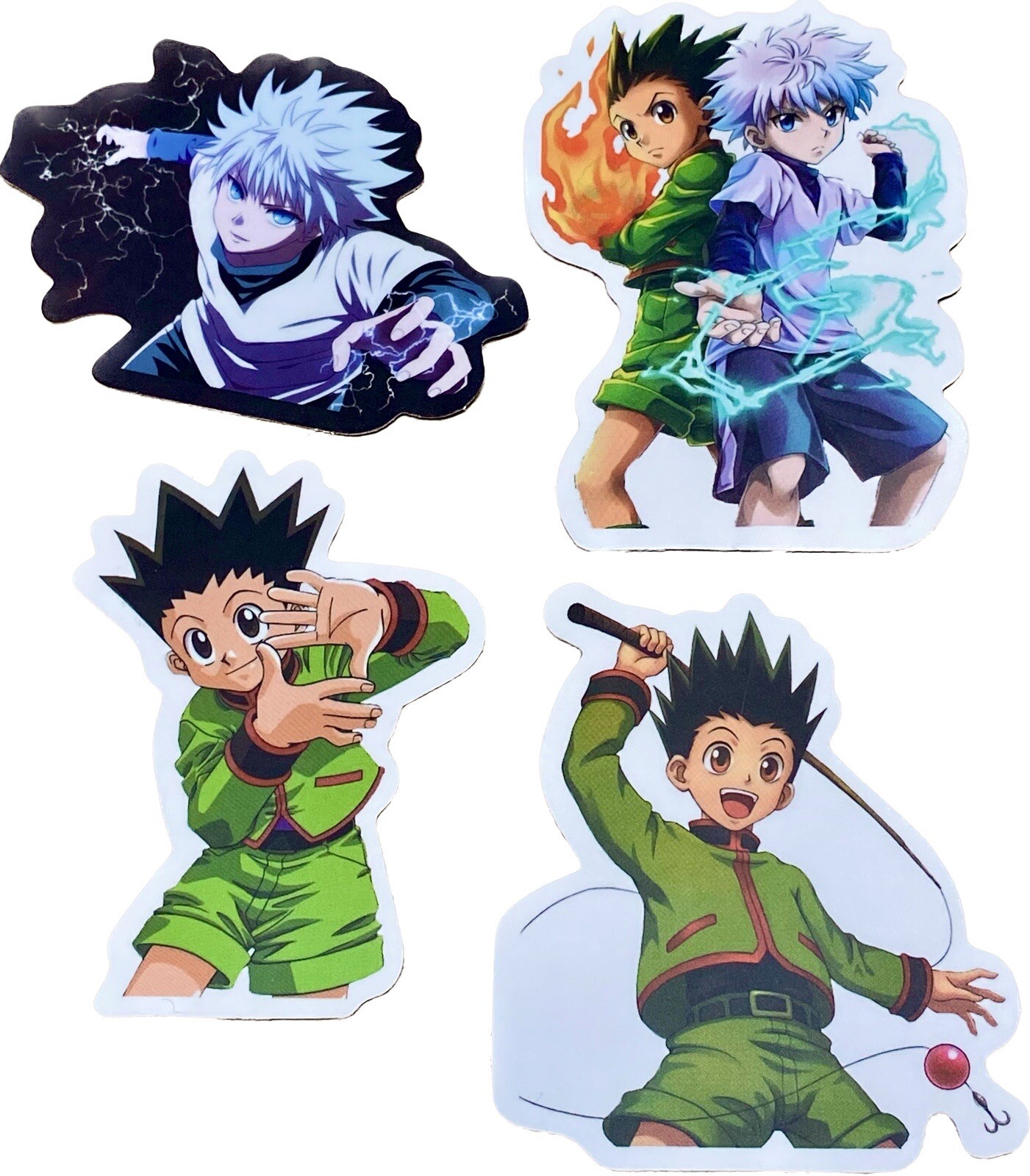 (4pcs) Anime Hunter x Hunter Vinyl Stickers for Skateboard/Laptop/Book ...