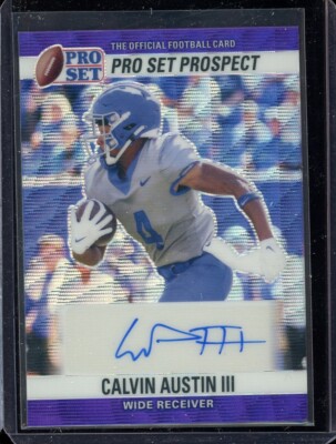 2022 Leaf Pro Set Metal '90 Wave Purple Calvin Austin III Rc Auto (6/25 ...