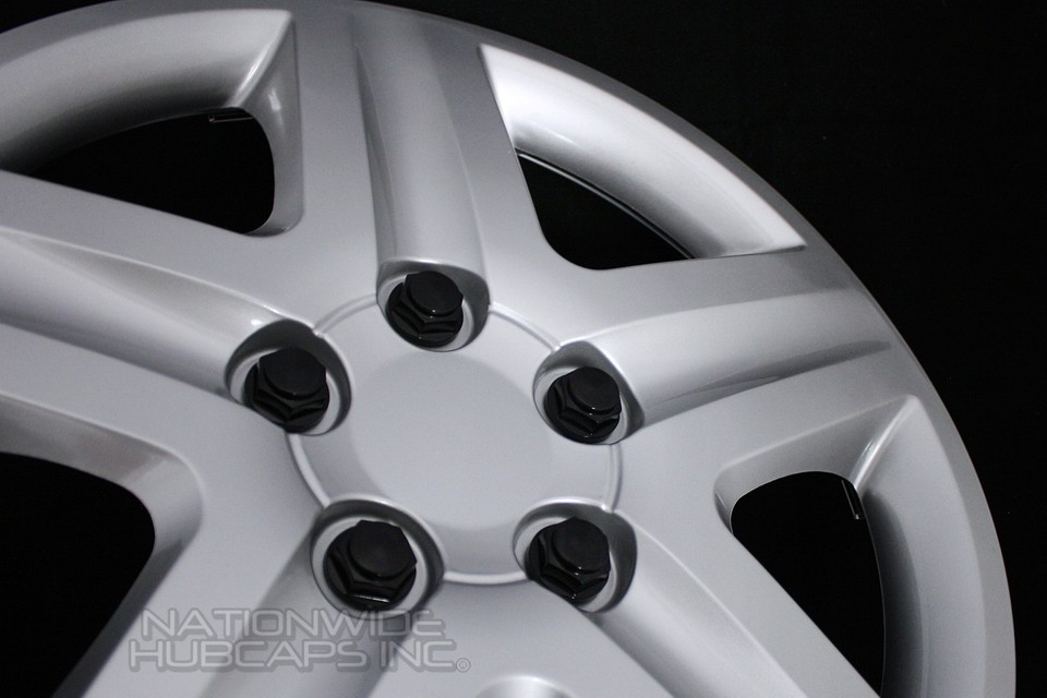 Set of 4 16" Hub Caps Full Wheel Covers Rim Cap Lug Cover Hubs 5 Star ...