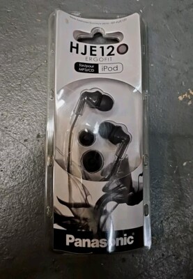 NEW Panasonic RP-HJE120 ErgoFit Earbud Headphones Ergonomic Hold Design ...