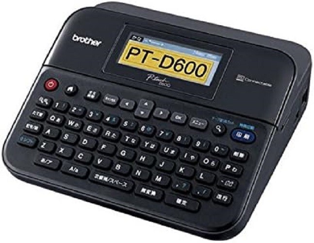 BROTHER PT-D600 P-TOUCH PC LABEL MAKER w/COLOR DISPLAY USB MAC JAPANESE ...