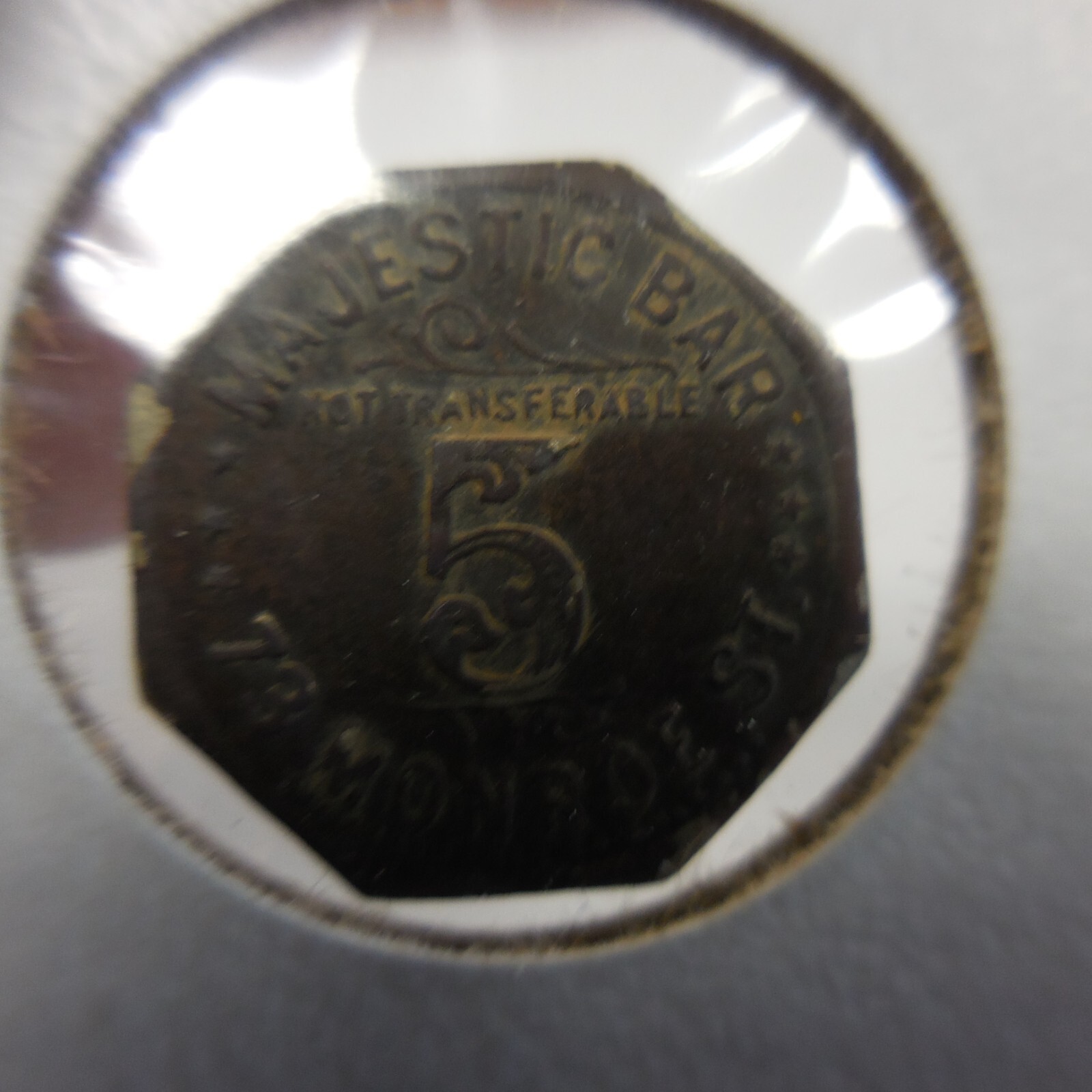 MAJESTIC BAR 5 CENT TOKEN | eBay