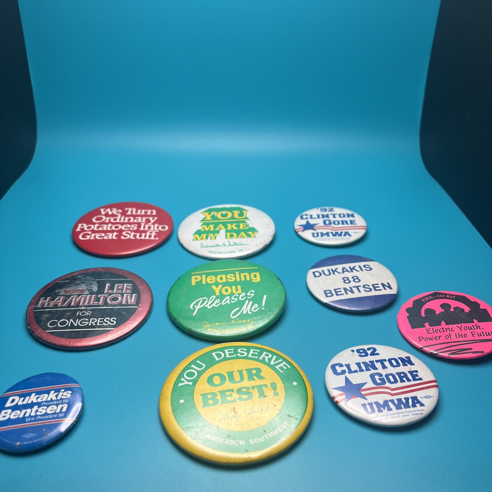 Lot of 10 Vintage Political Pinback Campaign Buttons | eBay