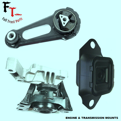 SET OF 3 ENGINE & TRANSMISSION MOUNTS -- FITS: 2015-2018 NISSAN MICRA ...