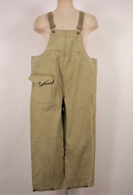 VTG Men's WWII 1940s US Army Wet Weather Overalls Sz M WW2 40s Pants ...