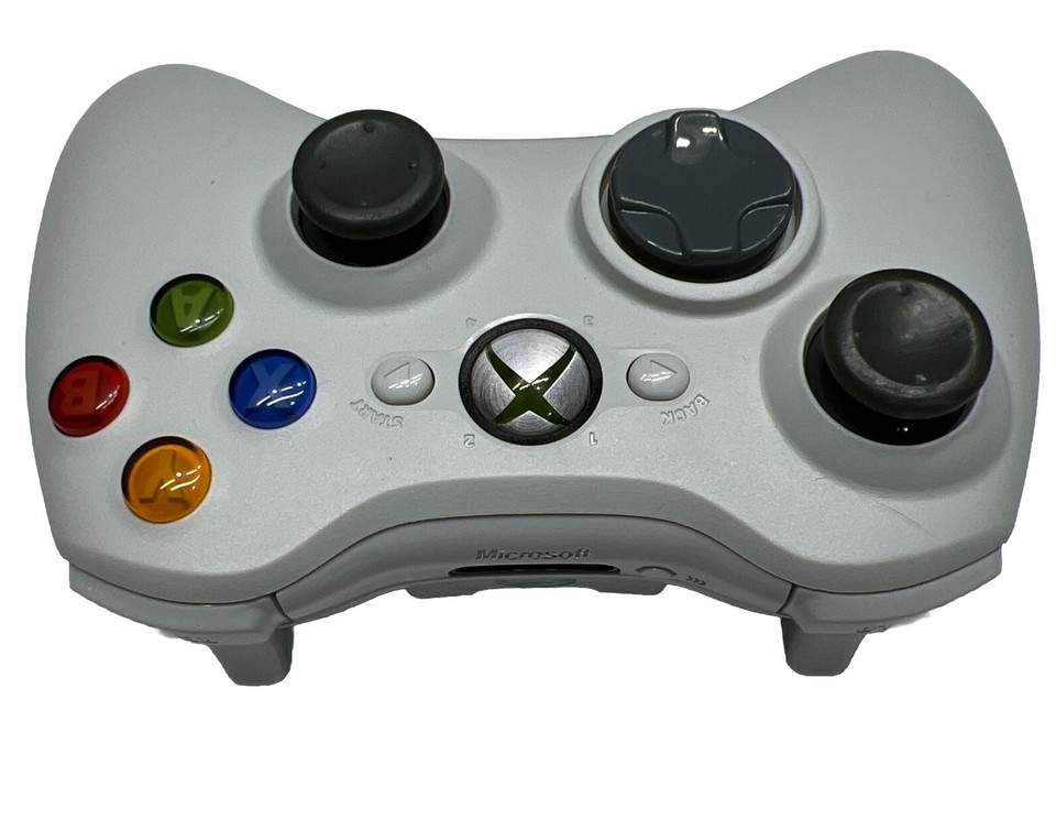 Official OEM Microsoft Xbox 360 White Wireless Controller Missing ...