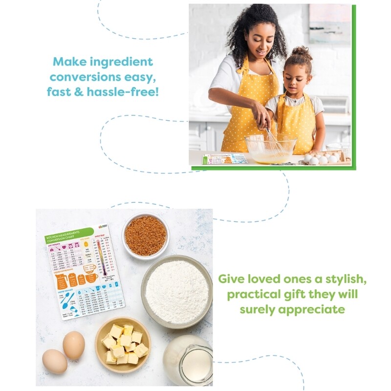 Imperial & Metric to Standard Conversion Chart Cooking Measurements for ...