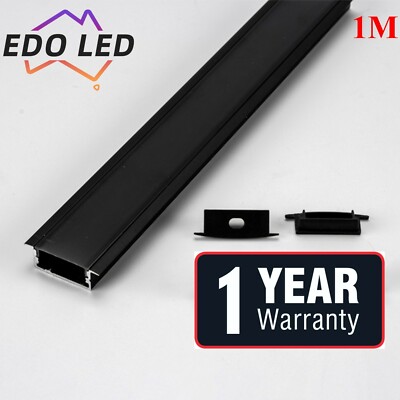 Black Led Strip Lights Edge Aluminium channel Profile bar for Kitchen ...