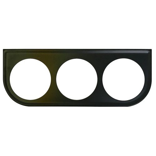 Universal Metal Black Under Dash Triple Gauge Mounting Panel 2-1/16 ...