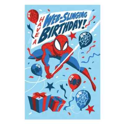 Spider-Man Birthday Card 11.5cm x 18cm With Red Envelope Boy Kid Child ...