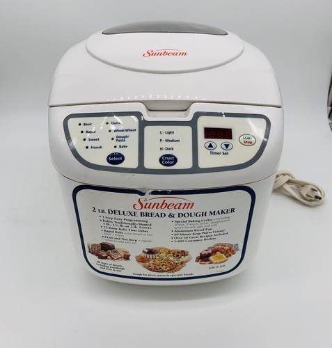 Sunbeam 2 Pound Bread Maker Automatic Machine Model # 5820 With Bread ...