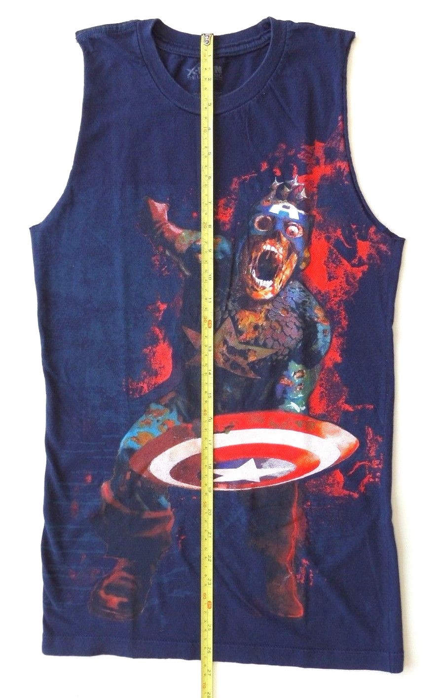 Marvel Zombies Captain America Avengers Distressed Retro Altered Cutoff ...