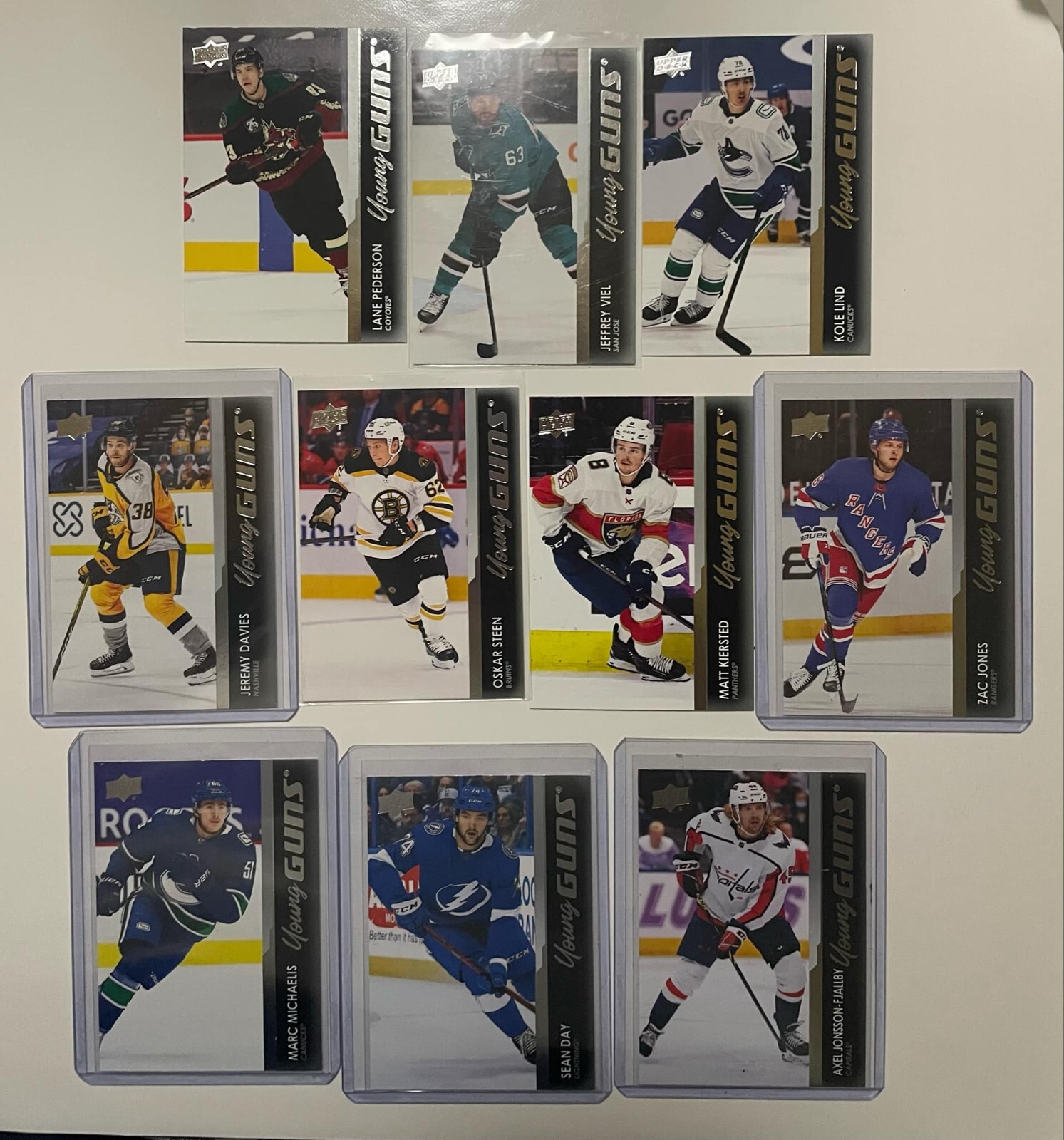 2021-22 UD Young Guns LOT OF 10 Steen Jones Lind | eBay
