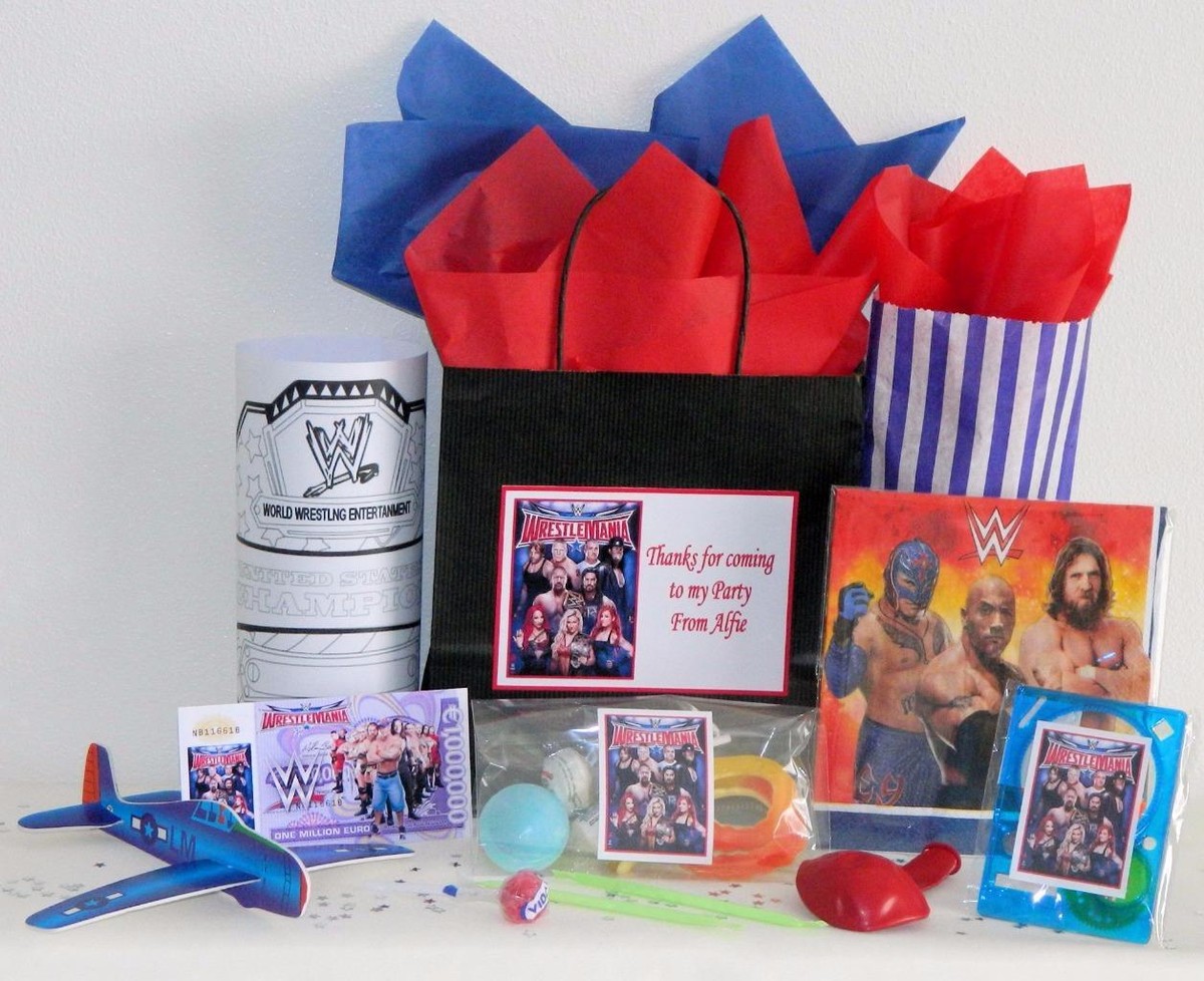 Wwe Wrestling Party Favors WWE Wrestling Party Theme Ideas For