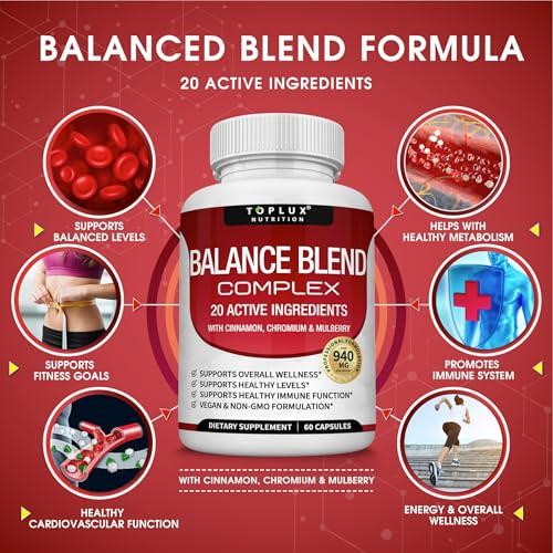 Premium Natural Balance Blend Complex Supplement - Natural 20 Herbs and ...