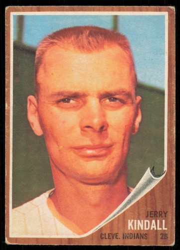 1962 TOPPS JERRY KINDALL - A CLEVELAND INDIANS #292 VG/EX | eBay