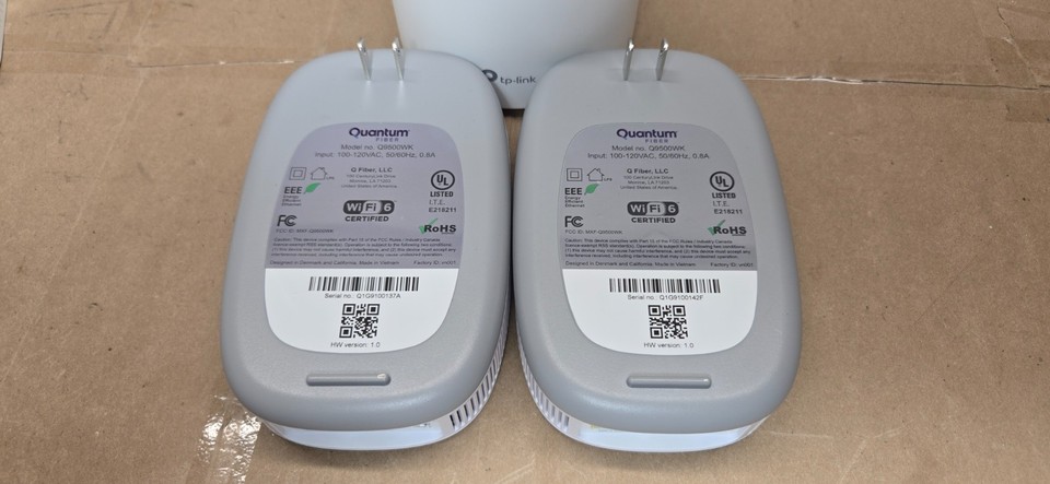 BUNDLE TP-LINK Deco X60 AX3000 WiFi 6 Router + 2 QUANTUM FIBER Q9500WK ...