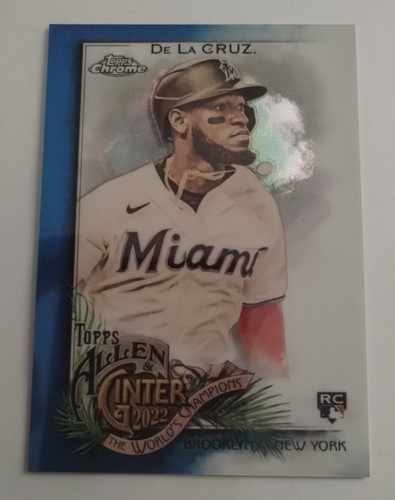 BRYAN DE LA CRUZ 2022 Topps Allen & Ginter Chrome Blue Refractor RC #'d ...