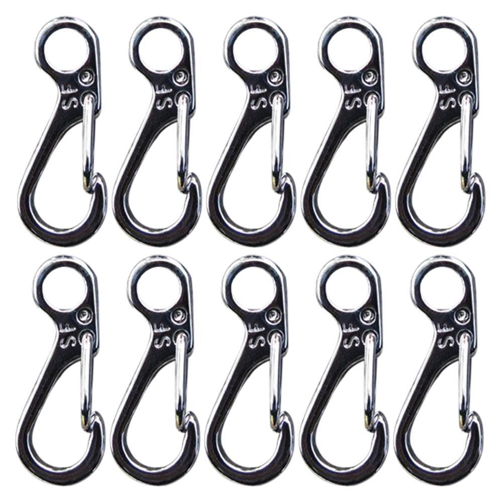 Mini Carabiner Keychain Outdoor Climbing Buckle Tool (Silver) | eBay