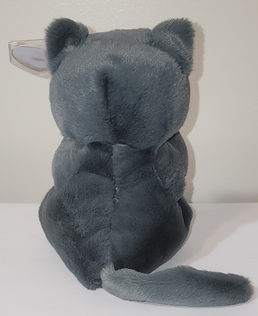 Ty Beanie Baby Bellies - BINX the Gray Kitty Cat 6" NEW MWMTs Plush ...