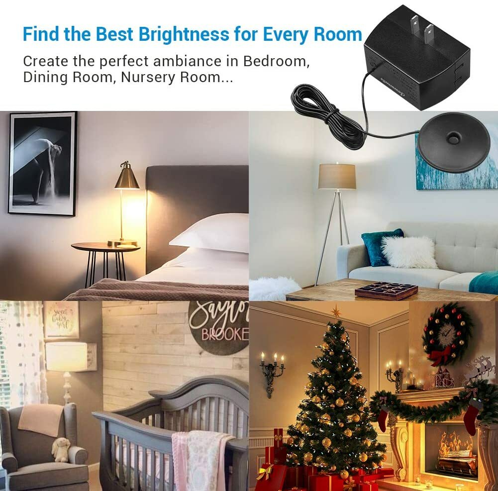 DEWENWILS Touch Dimmer Switch 2 Pack Touch Pad Control with 3 Levels of ...