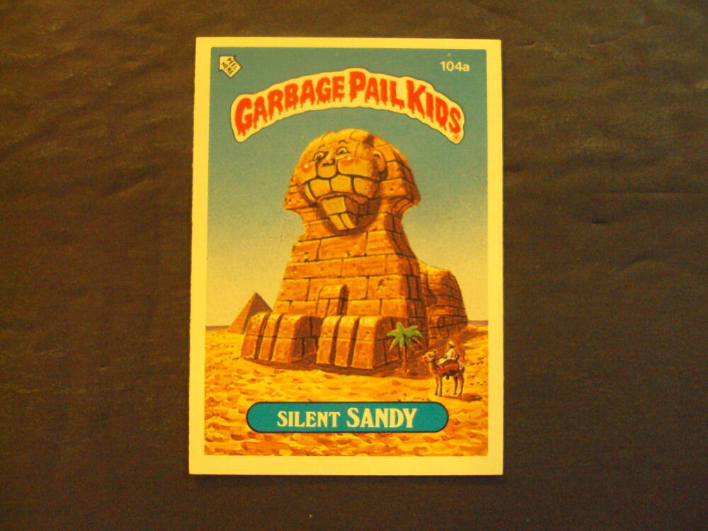 Garbage Pail Kids Card UK Mini Version Series 2 Silent Sandy 104a 2" X ...
