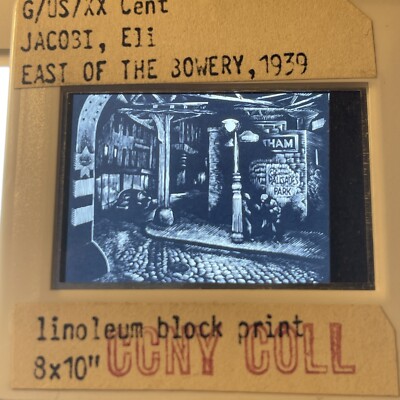 Eli Jacobi “East Of The Bowery” Russian American Modern Art 35mm Slide ...