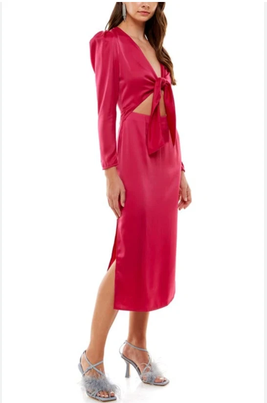 Wayf Tie Front Midi Dress Hot Sale | emergencydentistry.com