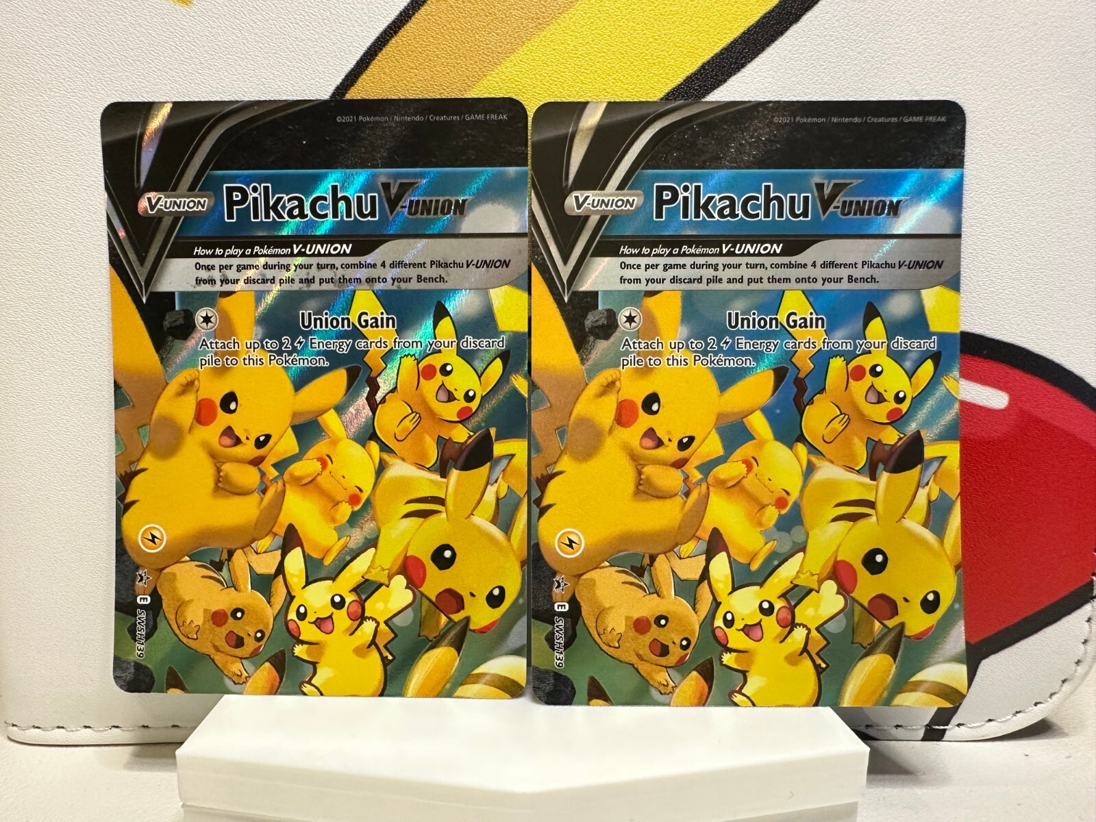 Pikachu V-Union SWSH139 SWSH140 SWSH141 SWSH142 4 Card VUNION Promo ...