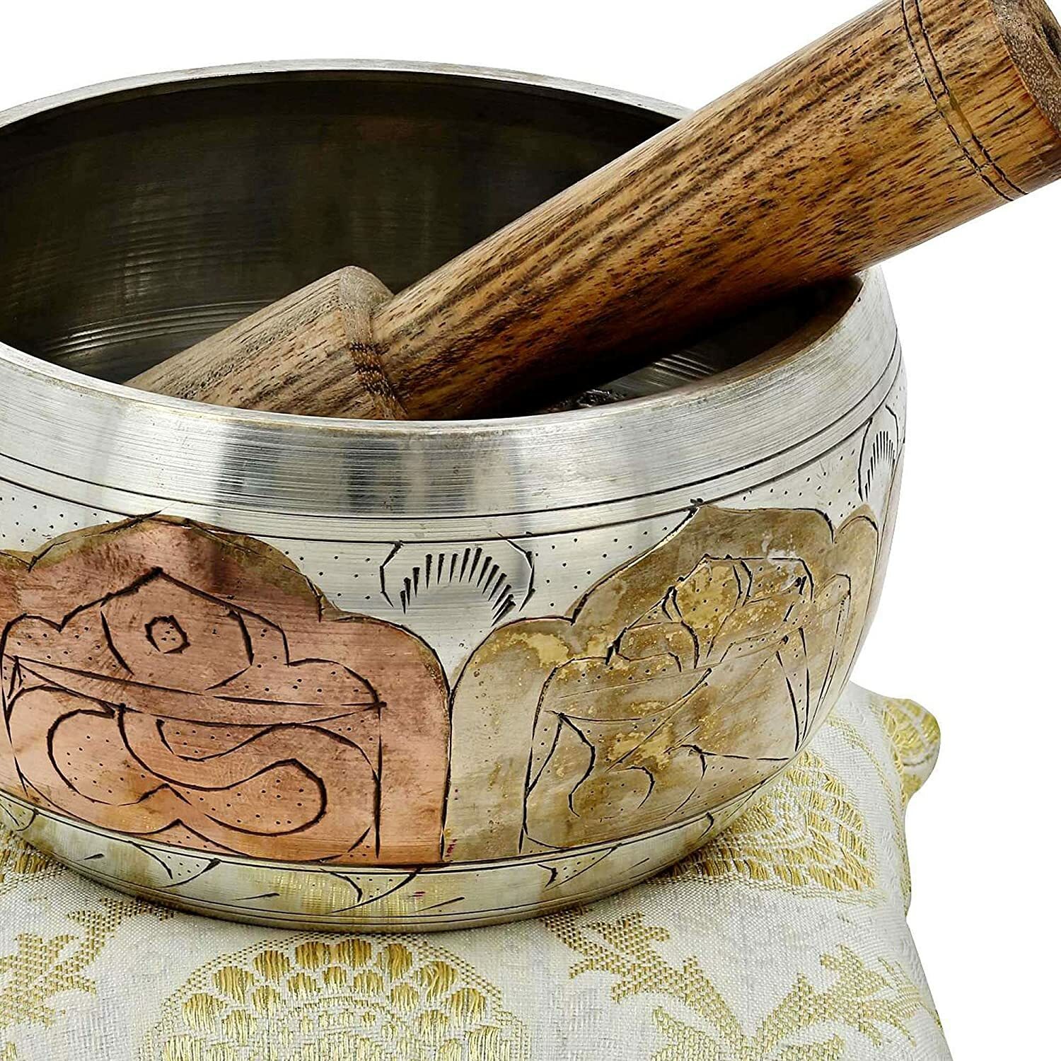 Singing Bowl Tibetan Buddhist Prayer Instrument with Wood Stick ...