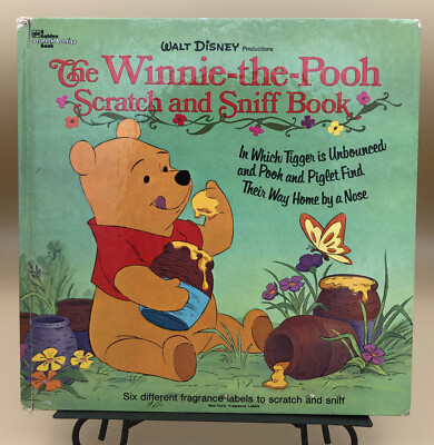 Vtg Walt Disney's The Winnie- the-Pooh Scratch and Sniff Book Golden ...