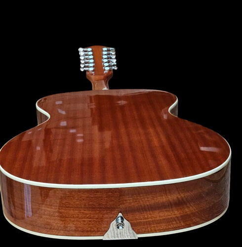 NEW GREAT PLAYING MAPLE FLAMED 12 STRING ACOUSTIC DOBRO RESONATOR ...