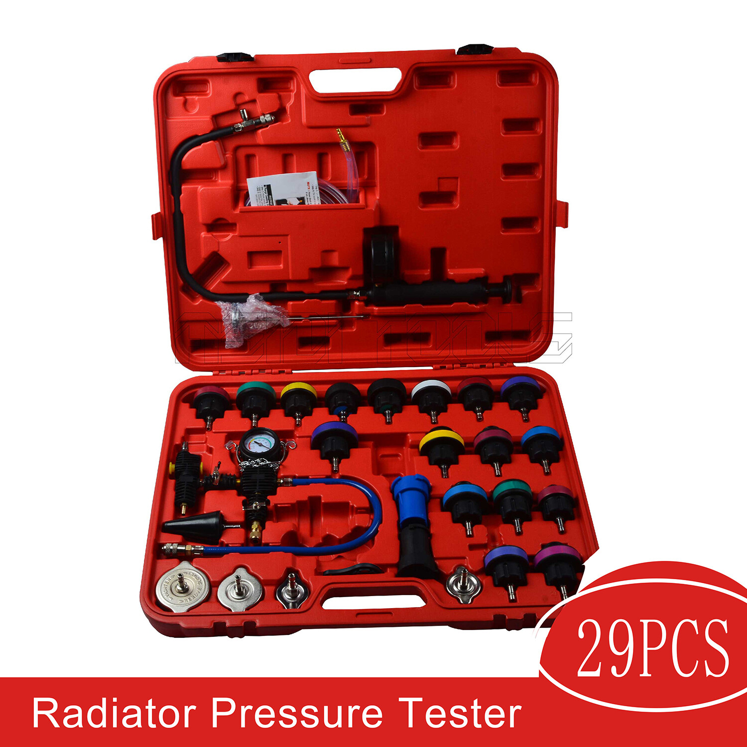 29pcs Radiator Cooling System Pressure Tester Coolant Purge Refill ...