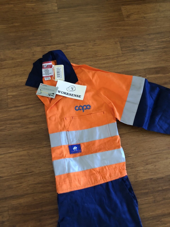 WORKSENSE overalls, Workwear , Size 87R, Orange/blue Reflective | eBay ...