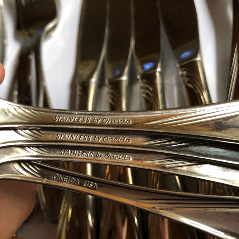 Oneida 20 Piece Stainless Flatware Set, Service for 4 - CHOICE of ...