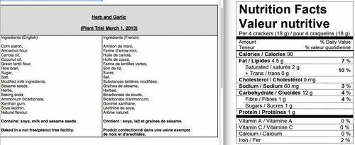 8 Boxes of Dare Breton Gluten Free Herb & Garlic Crackers 135g Each ...