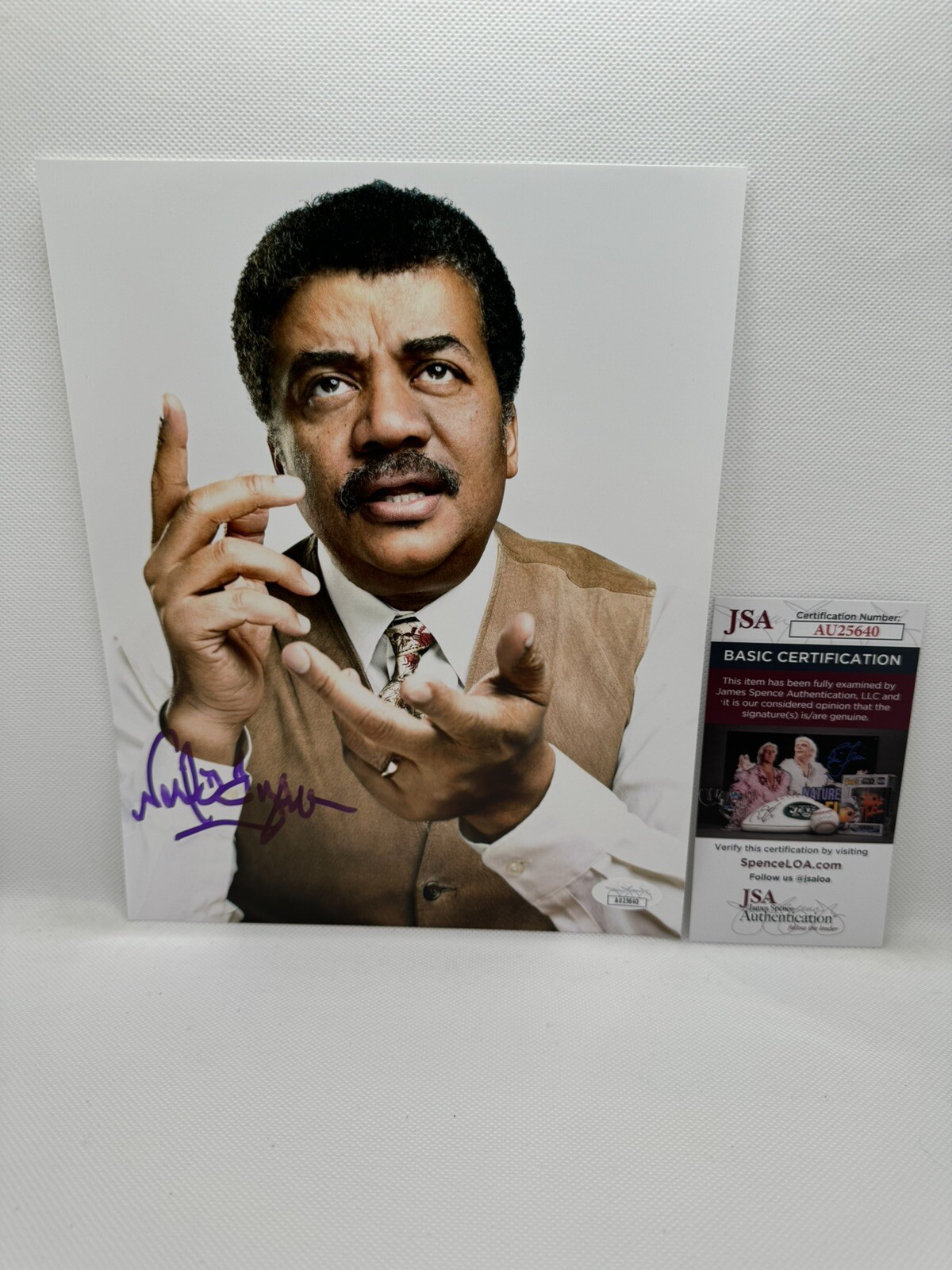 NEIL DEGRASSE TYSON SIGNED PHOTO JSA COA AUTOGRAPHED SCIENCE ...