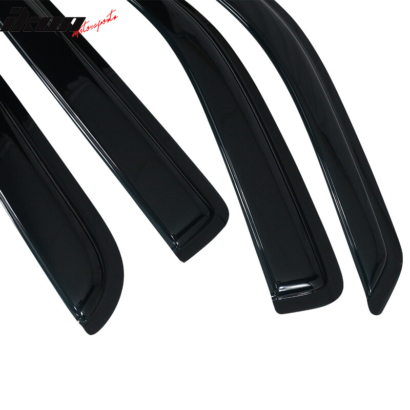 Window Visors For Ford Explorer 4-Piece Smoke Acrylic Window Visor Set ...