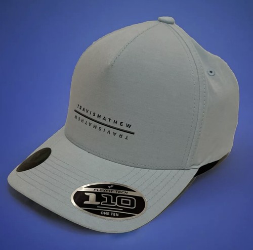 Travis Mathew Hard Lie Adjustable FlexFit Tech 110 Hat - Light Blue ...