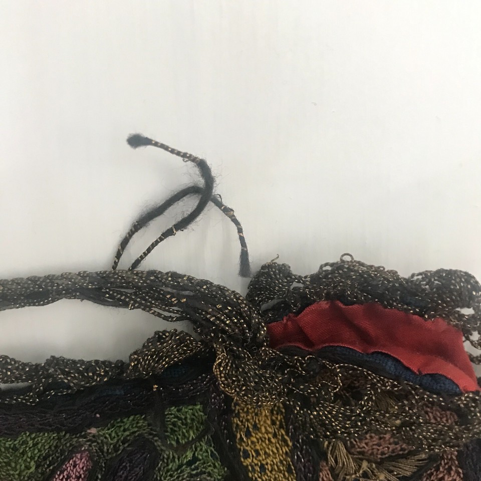 Antique Ottoman Turkish Tughra Gold Metallic Embroidered Kese Purse ...