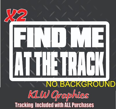 Find me Track Decal Sticker Racing Race Pinks Turbo Diesel Truck 6.6 ...