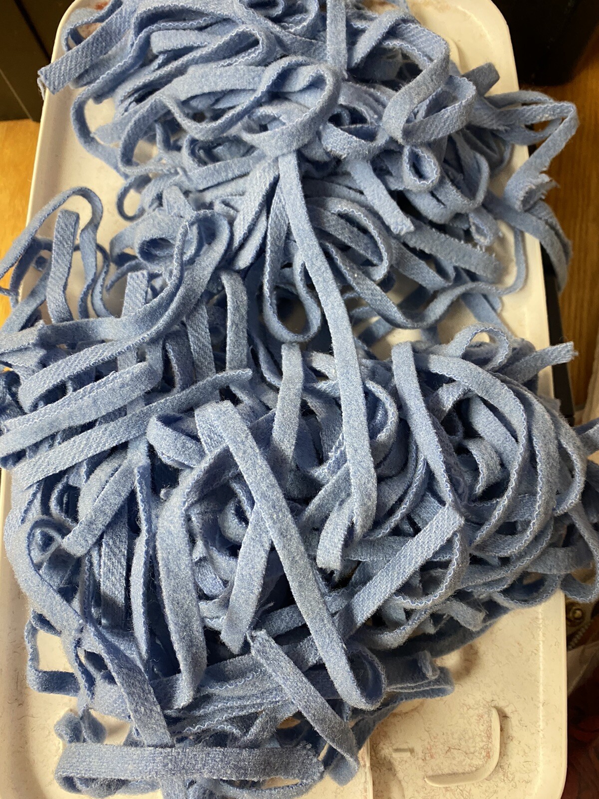 Medium Blue - Cut Size #8- 100% Wool Fabric Cut Strips for Rug Hooking ...