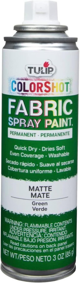 Tulip Color Shot Instant Fabric Spray Paint, 3 oz Black, Select Your ...