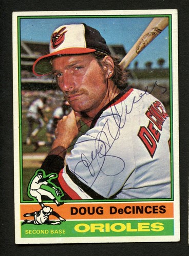 Doug DeCinces #438 signed autograph auto 1976 Topps Baseball Trading ...