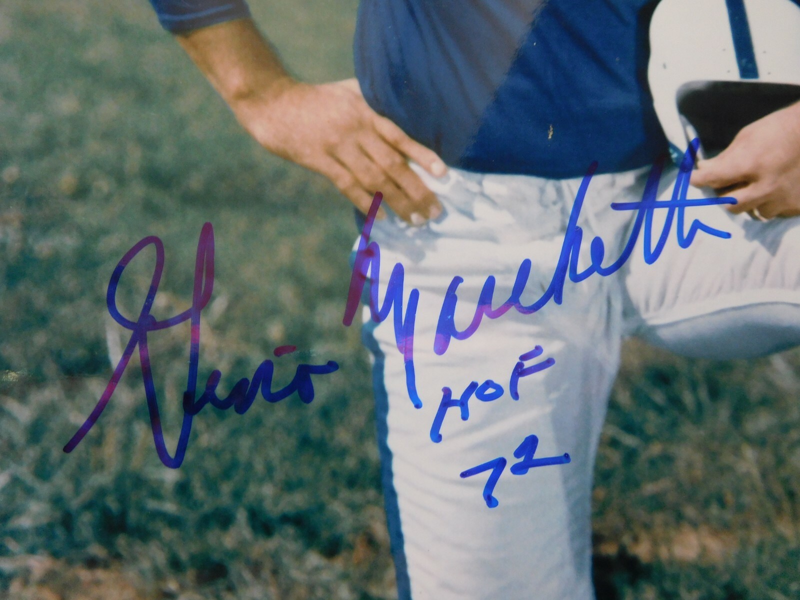 Gino Marchetti Signed Autographed Auto HOF 72 8x10 Photo Baltimore ...