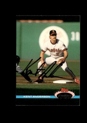Kent Anderson 1991 Stadium Club Angels authentic autographed card | eBay